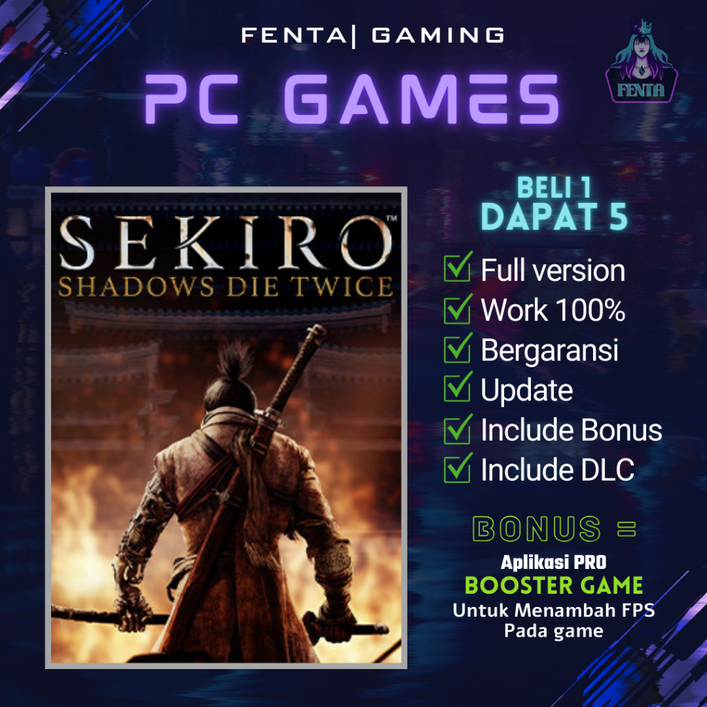 Jual SEKIRO SHADOWS DIE TWICE GOTY EDITION - GAME PC - GAME LAPTOP | Shopee Indonesia