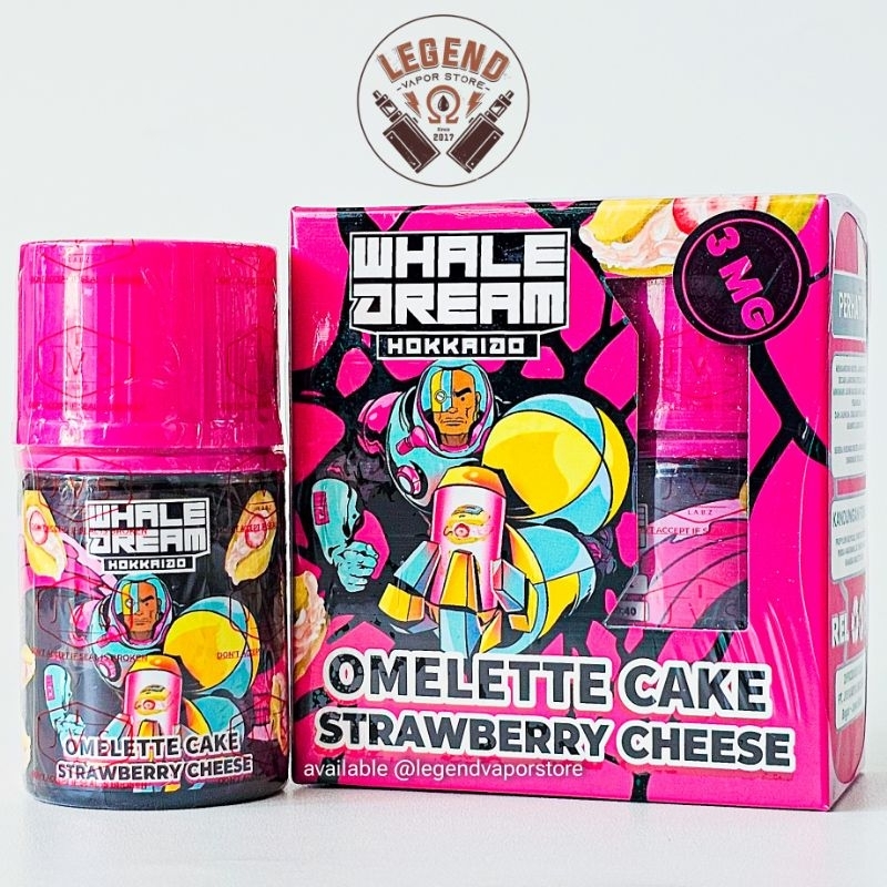 Jual FREEBASE LIQUID WHALE DREAM HOKKAIDO Omelette Cake Strawberry ...