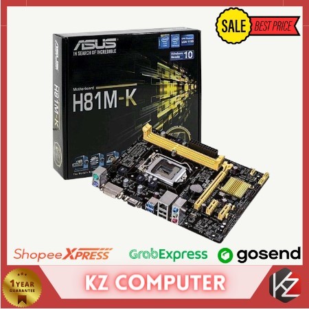 Jual Mainboard Asus H81M-K Socket 1150 | Shopee Indonesia