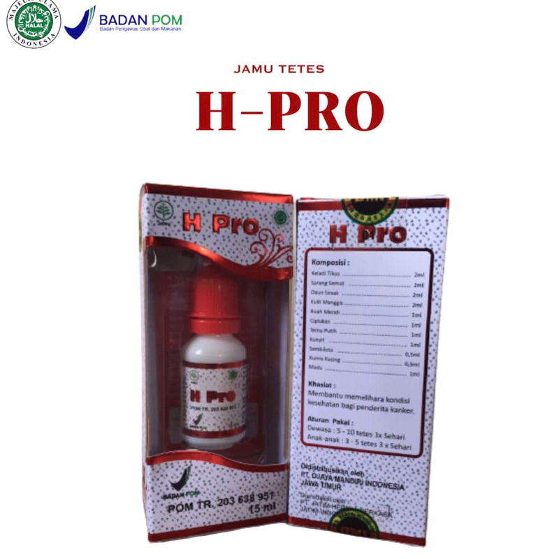 Jual Jamu Tetes HPro H pro asli 100% original obat herbal kanker tumor ...