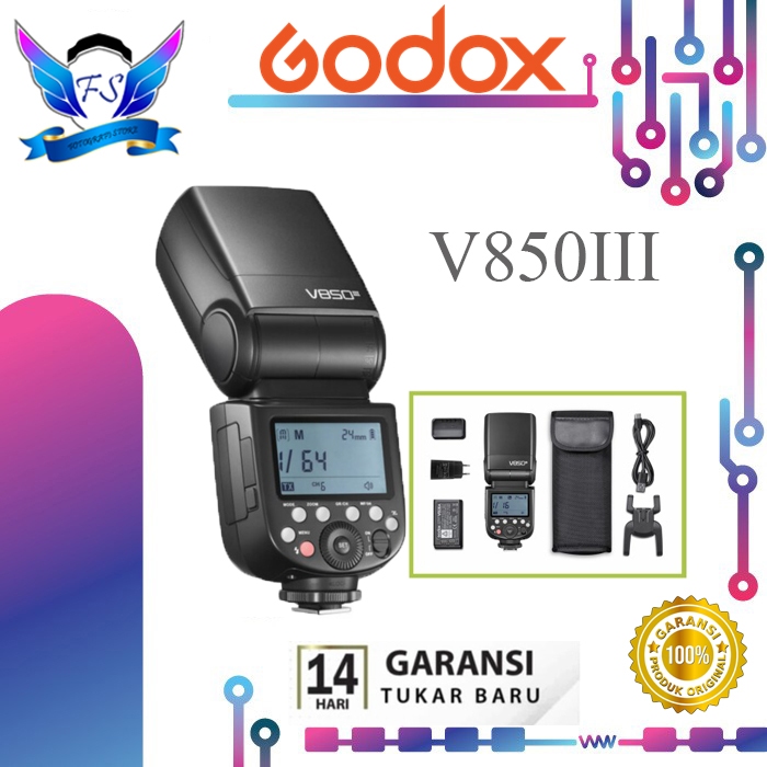 Jual Speedlite Godox Flash V850ii V850III V850 III Lithium Battery ...
