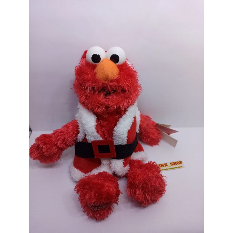Jual boneka SESAME STREET Elmo original xmas edition universal studio ...