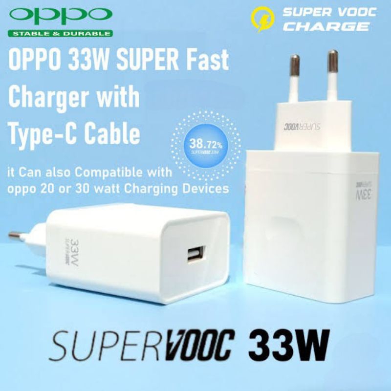 Jual Original Charger Oppo A57 A58 A74 A78 A77s A96 RENO 8 7 Casan HP ...