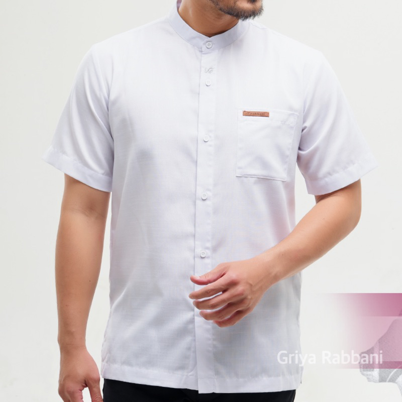 Jual kemko syahdan pdk - kemko putih pendek - baju koko pendek warna ...