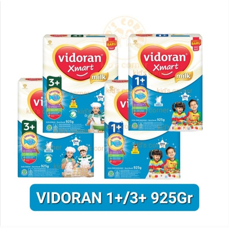 Jual Vidoran 1+ 3+ Madu Vanila 925gr Xmart Susu Pertumbuhan | Shopee ...