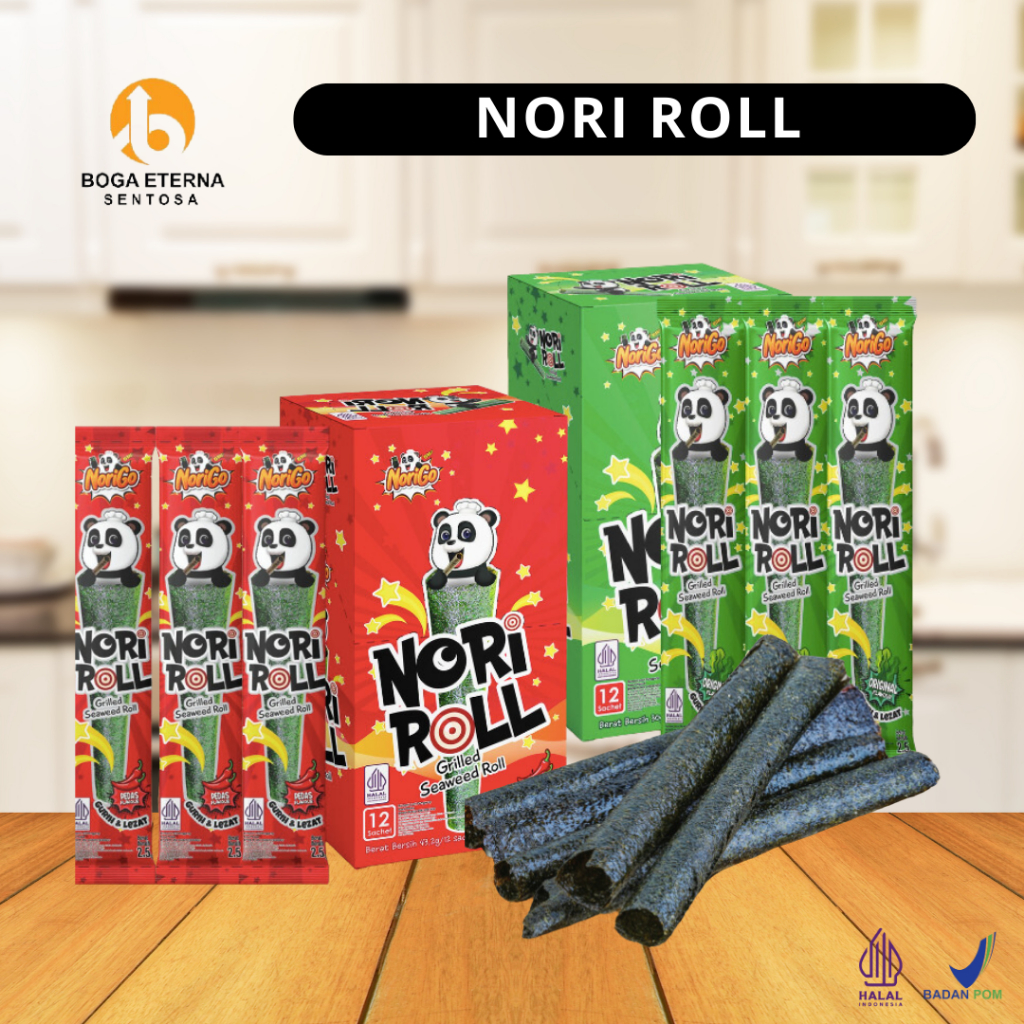 Jual Snack Nori Roll Grilled Seaweed Roll 1 box isi 12Pcs / Snack ...