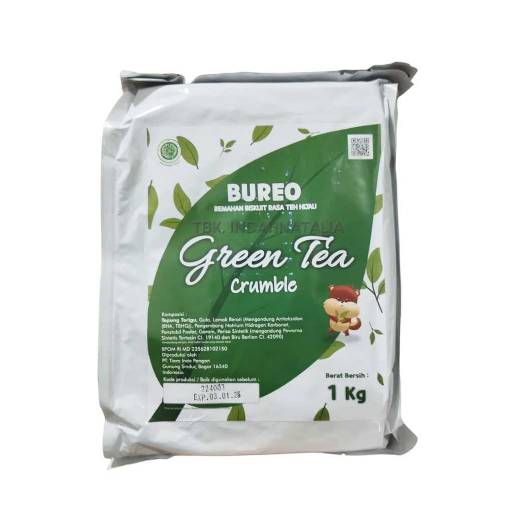 Jual Bureo Greentea Biscuit Crumble 1kg | Shopee Indonesia