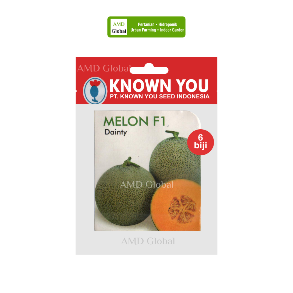 Jual Benih Melon Rock Hibrida Dainty F1 Known You Seed Isi 6 Biji ...