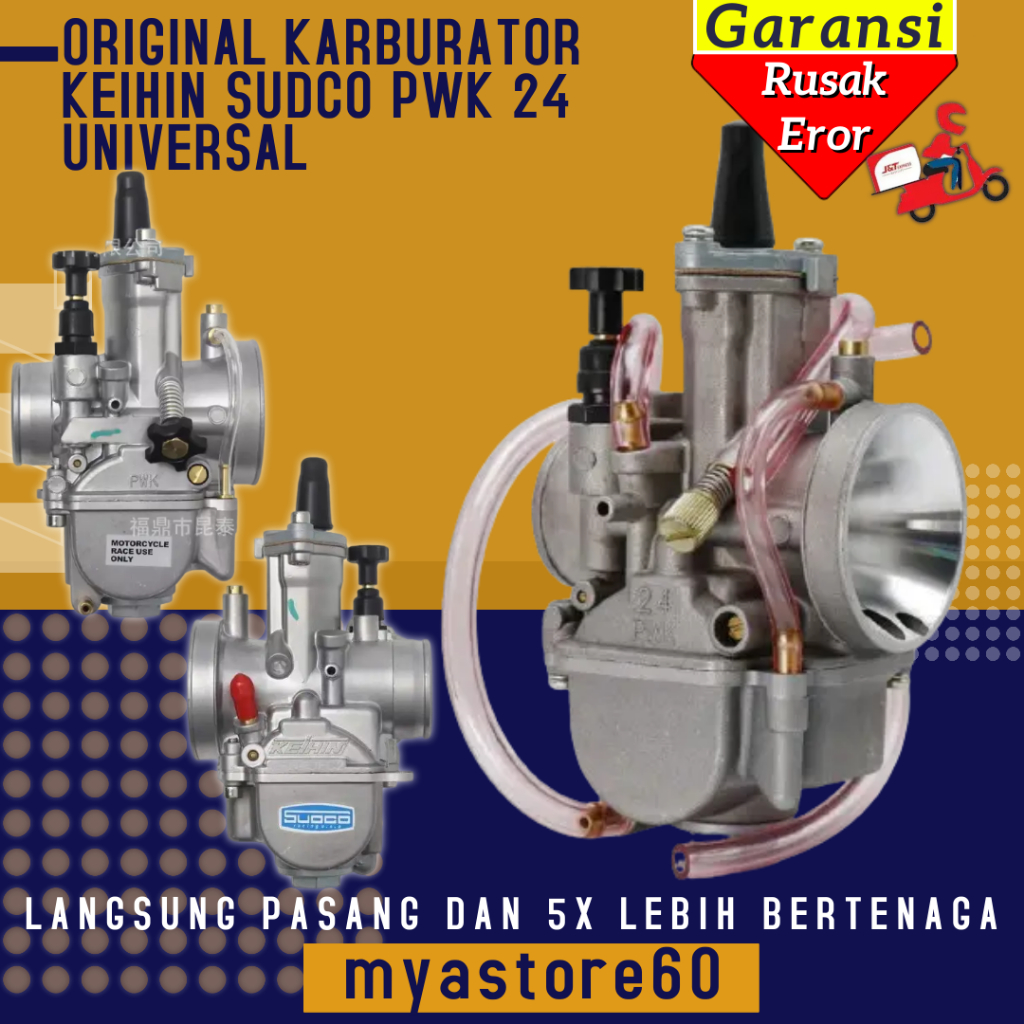 Jual Karburator Karbu Carburator Karbulator PWK 24 PWK24 SUDCO Keihin Original Universal ...