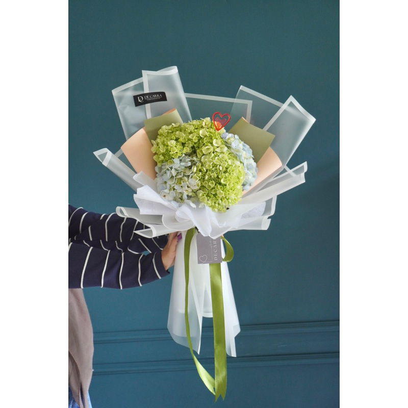 Jual Hydrangea Bouquet / Buket Hortensia / Fresh Flowers Bouquet ...