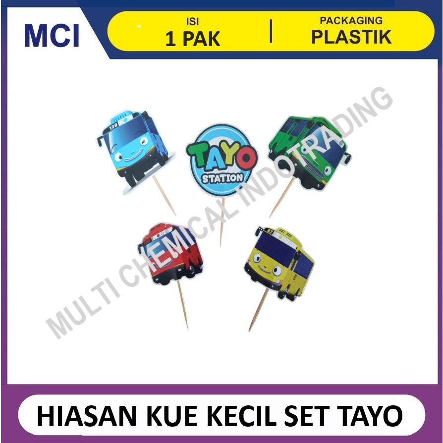 Jual HIASAN KUE SET KECIL - TAYO BUS / CAKE TOPPER DEKORASI KUE ...