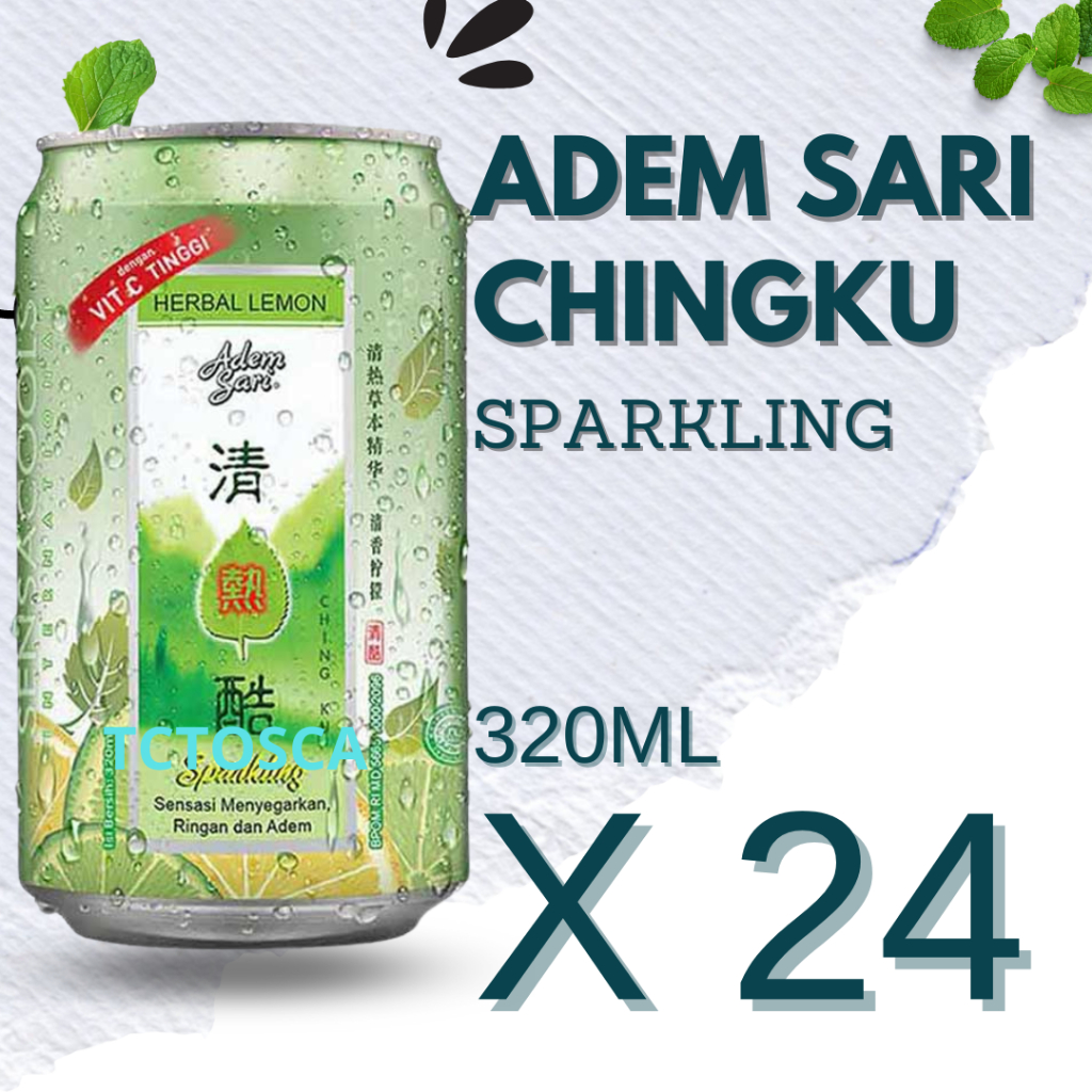 Jual Adem Sari Chingku Sparkling kemasan kaleng 1 karton isi 24 pcs ...