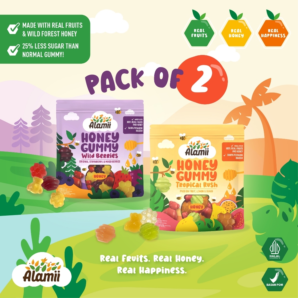 Jual Alamii Honey Gummy Alamii Honey Gummy Tropical Rush Alamii Honey ...