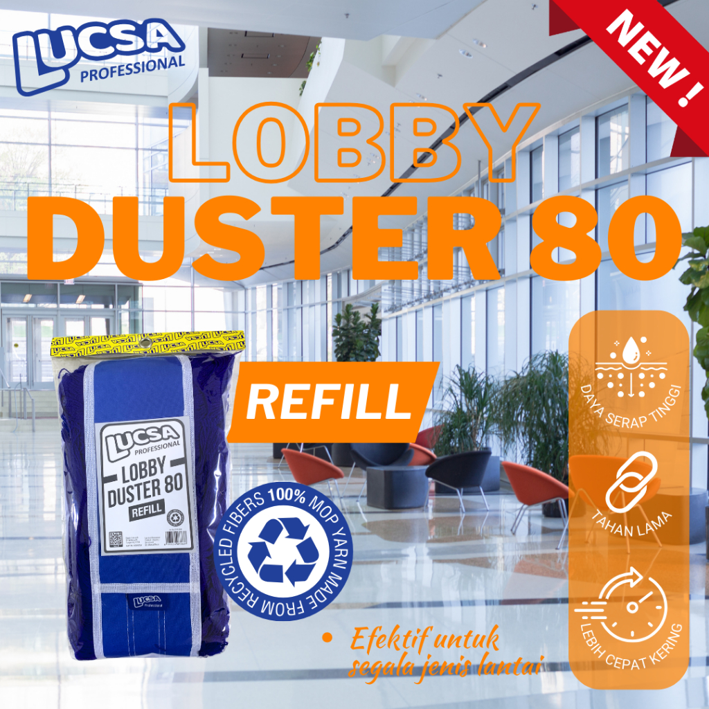 Jual Lucsa Pro - Refill Sapu Lobi 80cm | Lobby Duster Pel Lantai ...