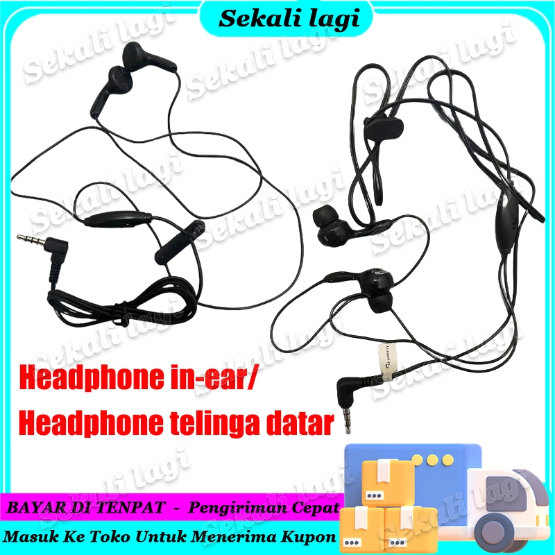 Jual Harga Rendah dan Murah Gaya Lama Earphone Telinga Datar/Headphone ...