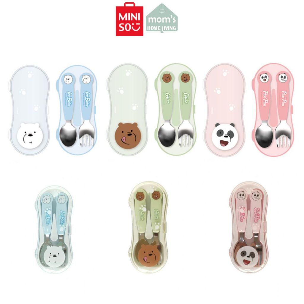 Jual MINISO Alat Makan We Bare Bears Collection Flatware Set (Spoon ...