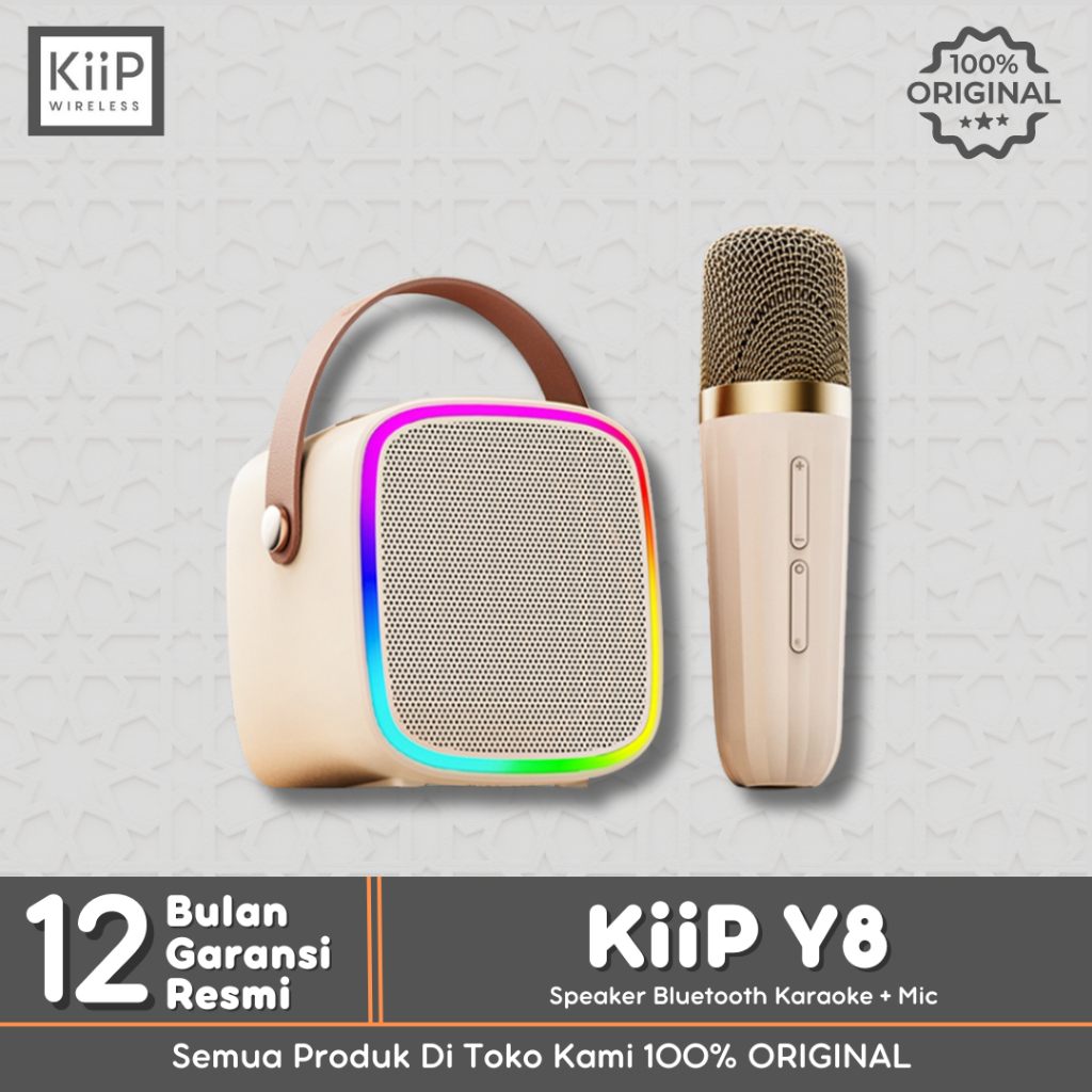 Jual KiiP Wireless Y8 Bluetooh Portable Karaoke Wireless Speaker With ...