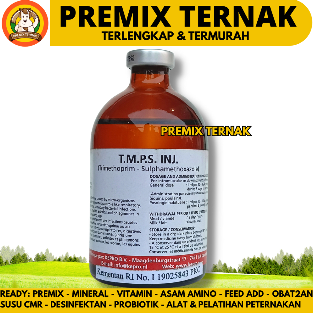 Jual KEPRO TMPS INJ 100ML - Obat Antibiotik Hewan Diare Batuk Pilek ...