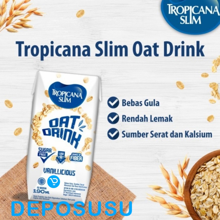 Jual TROPICANA SLIM Oat Drink, Almond Milk 190ml | Shopee Indonesia
