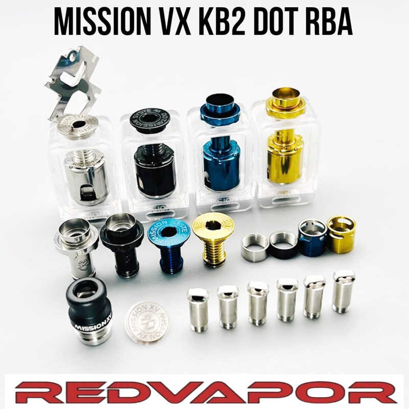 Jual Mission XV KB2 RBA Full Kit Dotmission System Driptip DotAIO Fit ...