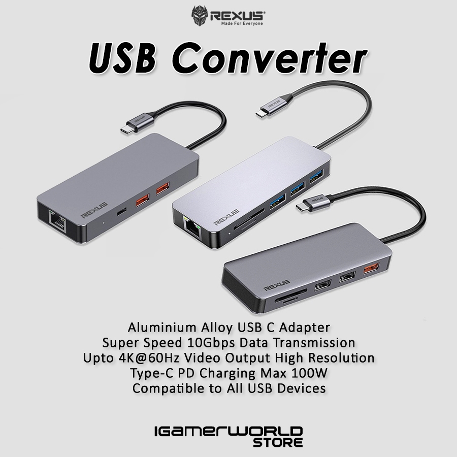 Jual Rexus Super Speed USB Hub / USB Converter | Shopee Indonesia