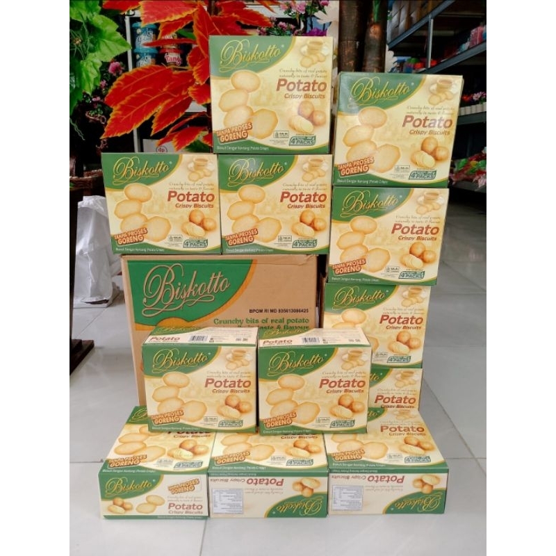 Jual Biscotto potato box crispy 360g | Shopee Indonesia