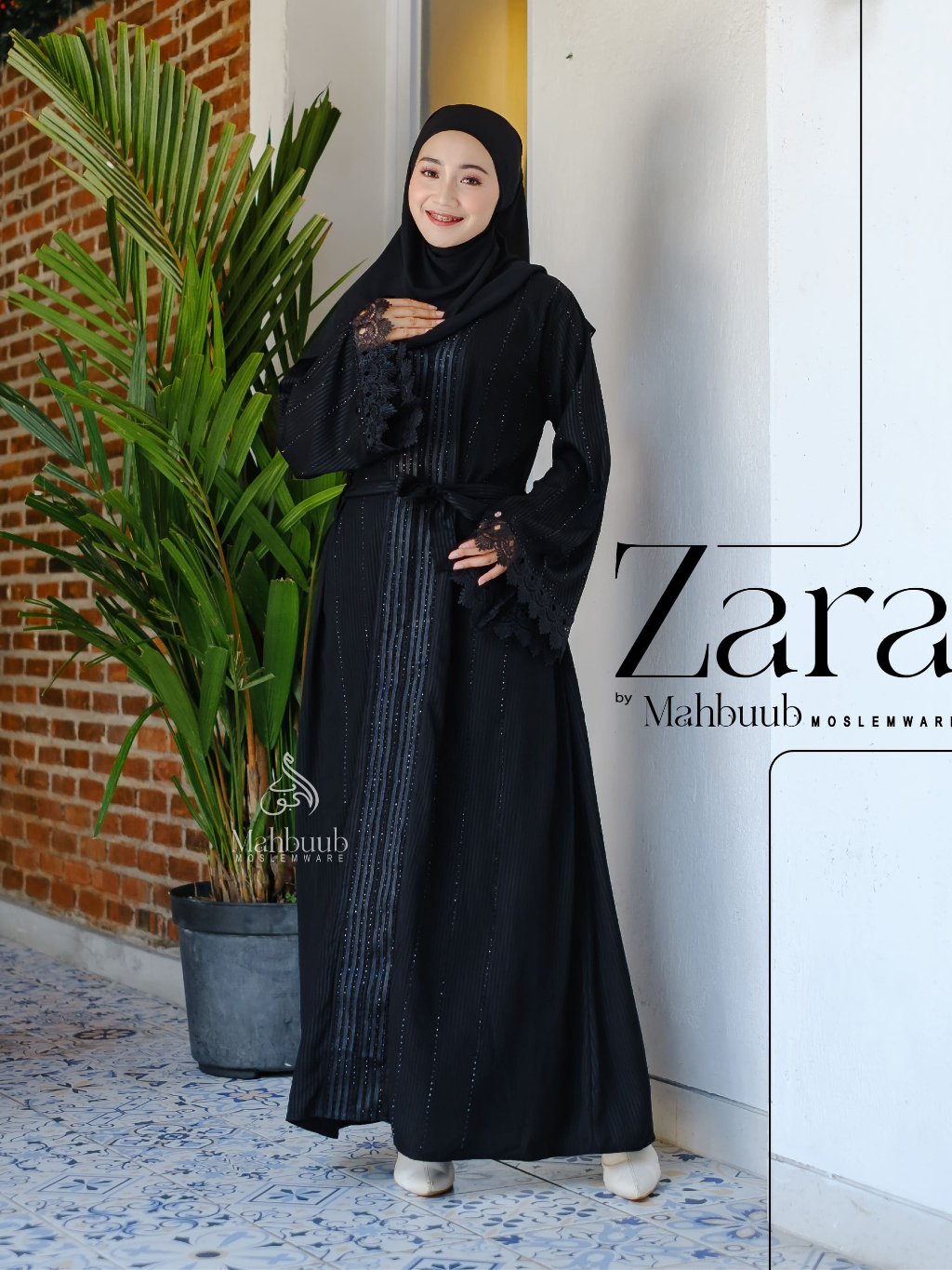 Jual Zara Abaya Hitam Turkey Gamis Syari Muslimah Bahan Jetblack Hitam ...