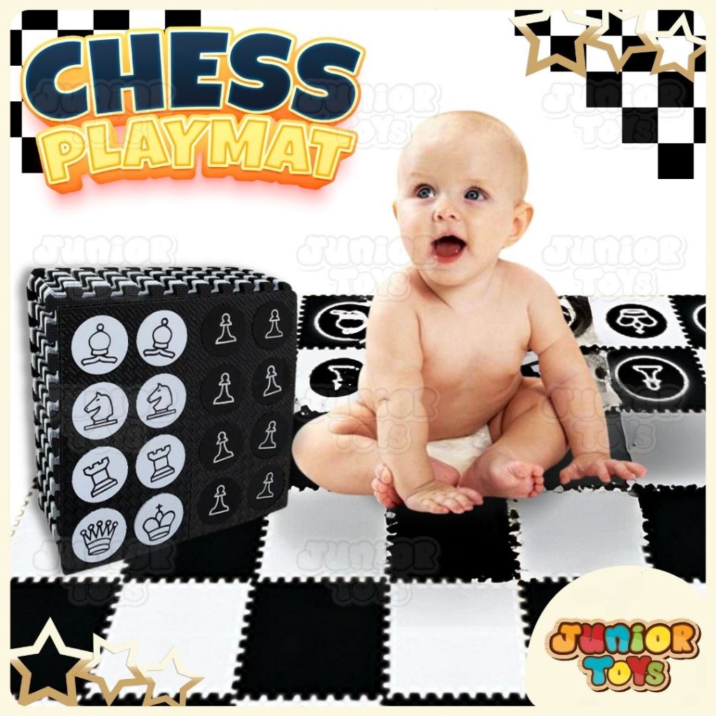 Jual Karpet Lantai Anak Chess Board PlayMat Motif Papan Catur Evamat ...