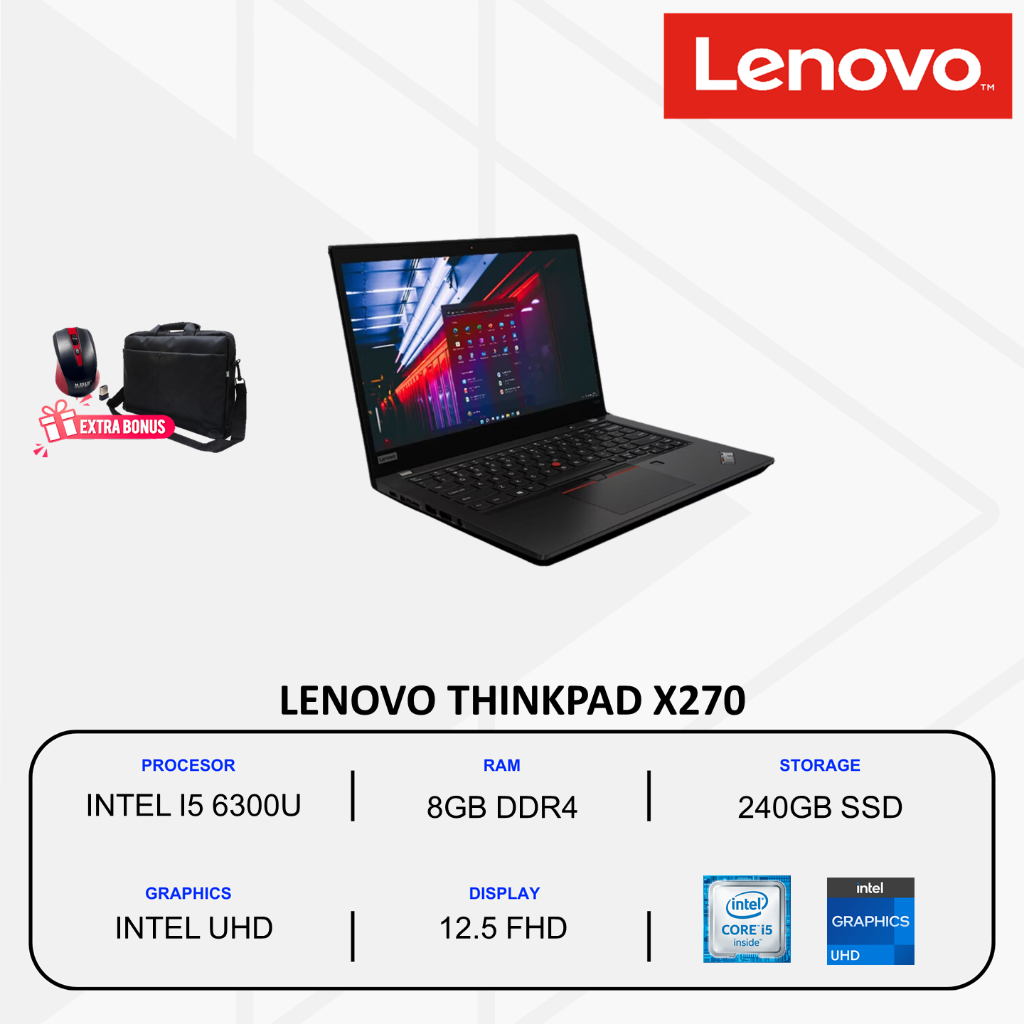 Jual Laptop Kantor Murah Lenovo thinkpad I5 8Gb 512Gb Ssd Win 10 pro ...