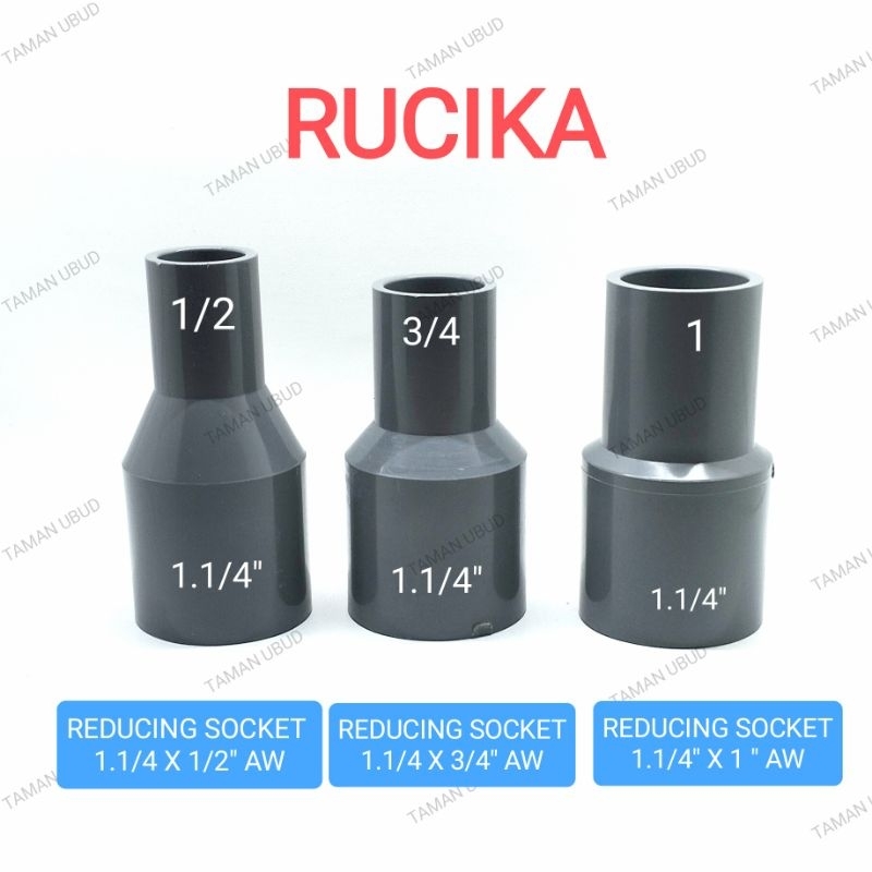 Jual RUCIKA 1.1/4" X 1/2" AW REDUCING SOCKET 1.1/4 X 3/4" AW PLOCK SOCK ...