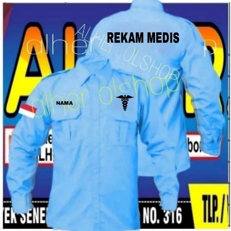 Jual kemeja rekam medis baju rekam medis seragam rekam medis Pdh rekam ...