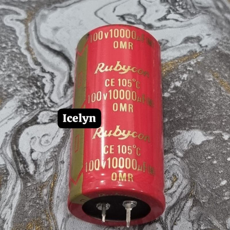Jual OMR Elco 10000uf 100v Rubycon OMR Merah Elko Rubicon Red Original ...