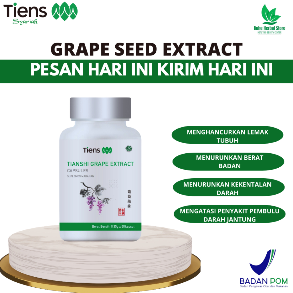 Jual Tiens Grape Extract Nutrisi Untuk Vertigo, Penyumbatan Pembulu ...
