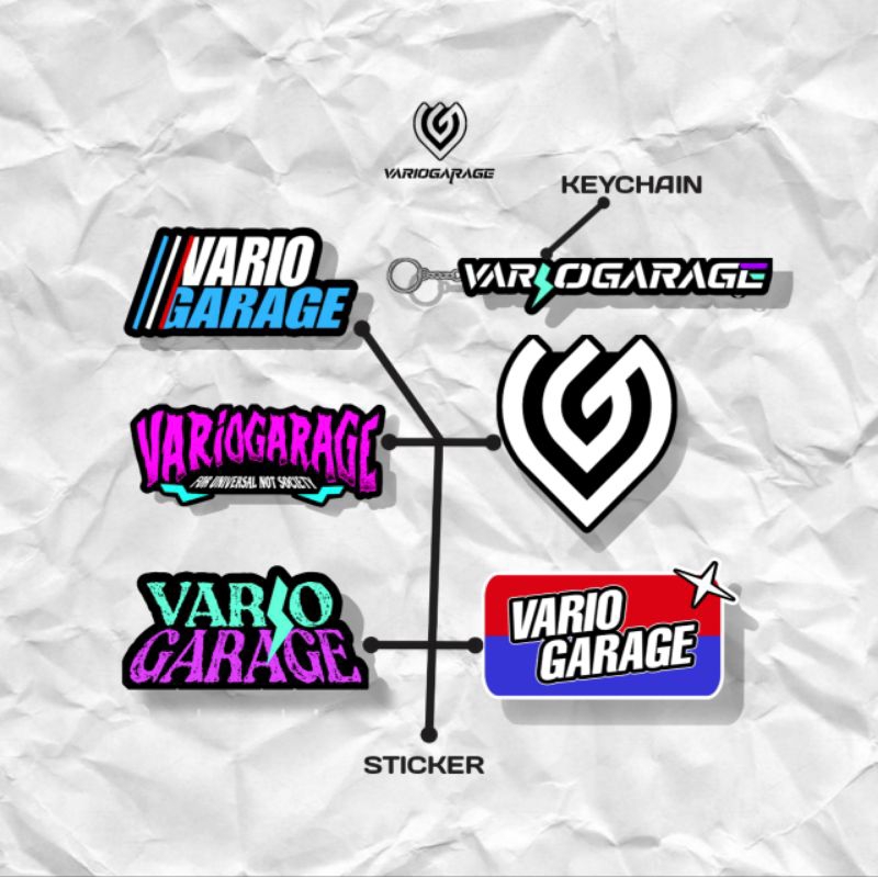 Jual Keychain & StickerPack SVG - 003 Vario Garage | Shopee Indonesia