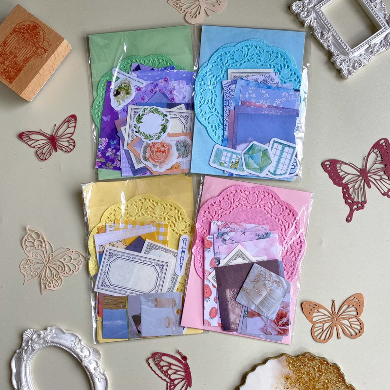 Jual 30pcs Journal Kit Pastel Cute korean deco journaling jurnal diari ...