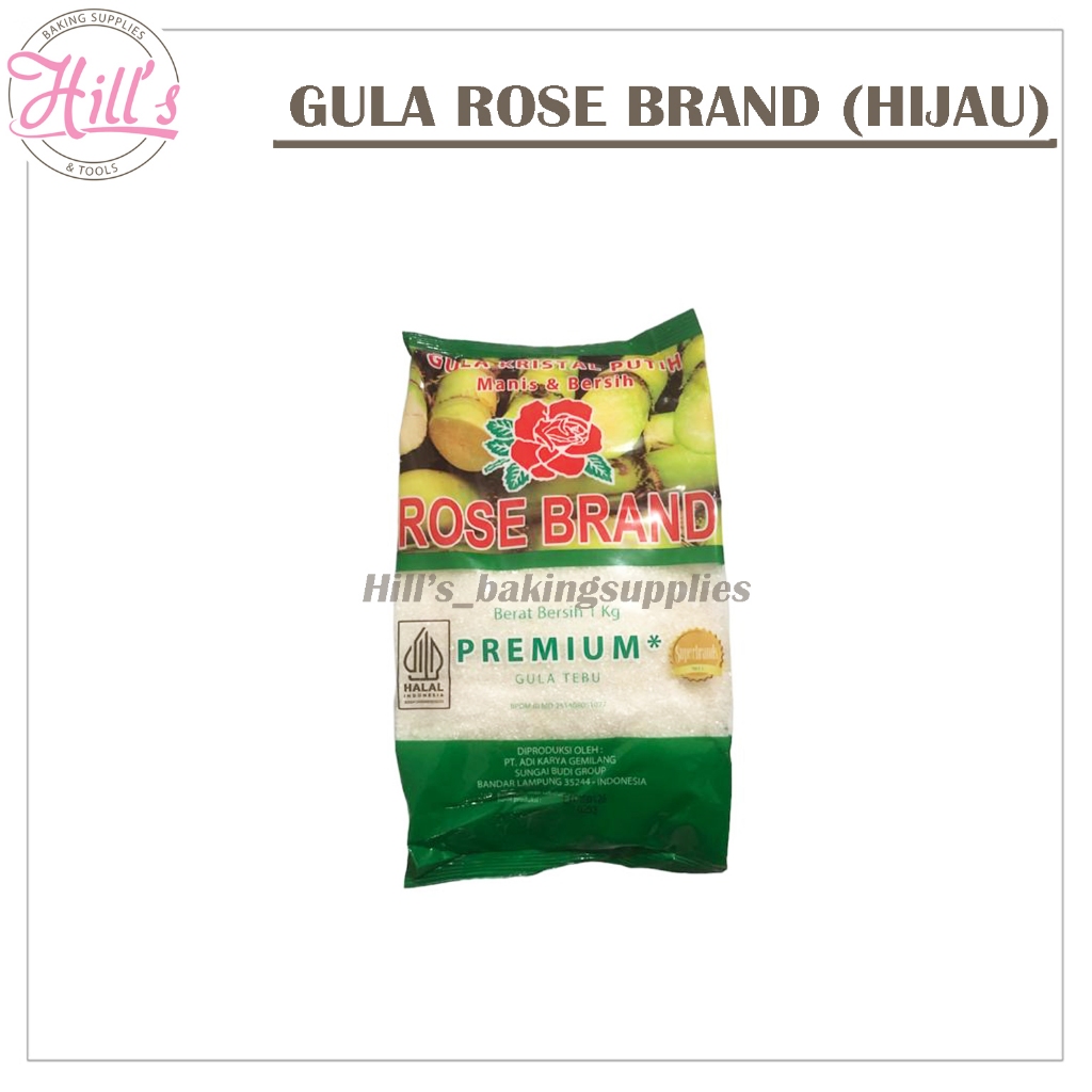 Jual GULA ROSE BRAND HIJAU 1KG / GULA PASIR PUTIH PREMIUM 1 KG | Shopee ...