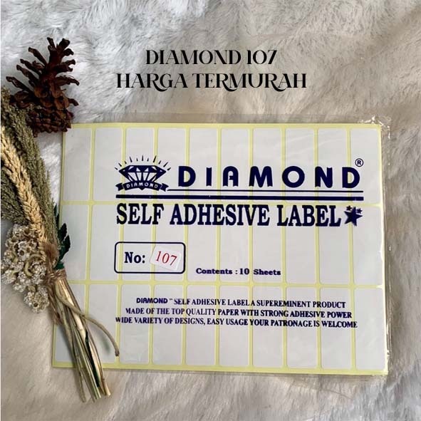 Jual label sticker 107 1 pak isi 10 lembar 300 nama lable seticker ...