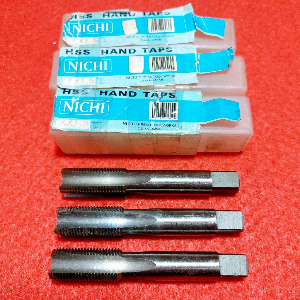 Jual Nichi Hand Taps M18 x 1,5 - Mata Tap Baut - Pembuat Derat Baut Mur ...