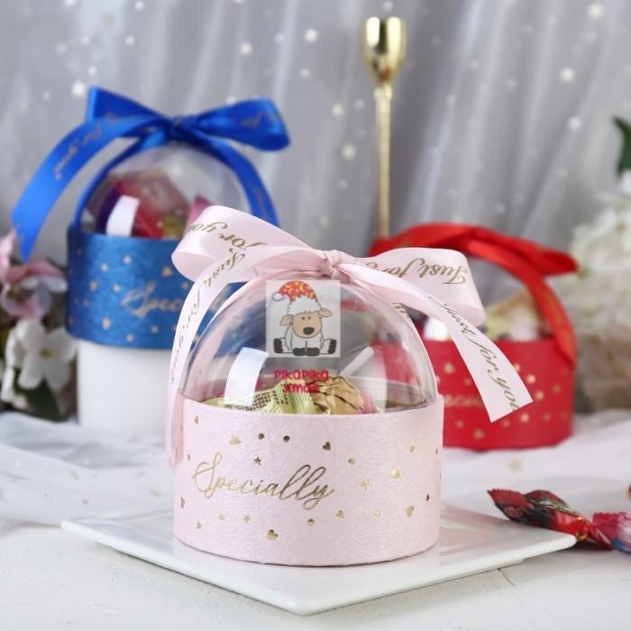 Jual Akrilik Hampers Box kemasan hadiah bunga candy acrylic ball / bola ...