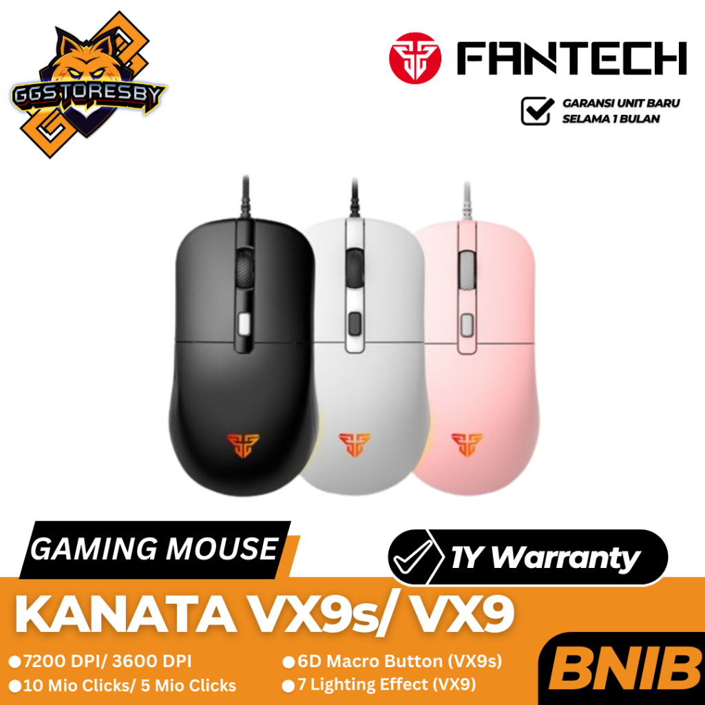 Jual Fantech Kanata Vx9S/Vx9 Rgb Macro Gaming Mouse | Shopee Indonesia