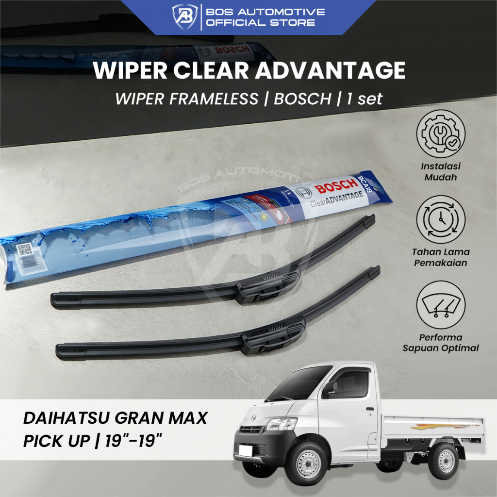 Jual Wiper Blade Bosch Clear Frameless / Karet / Kipas Kaca Depan Mobil DAIHATSU GRAN MAX ...