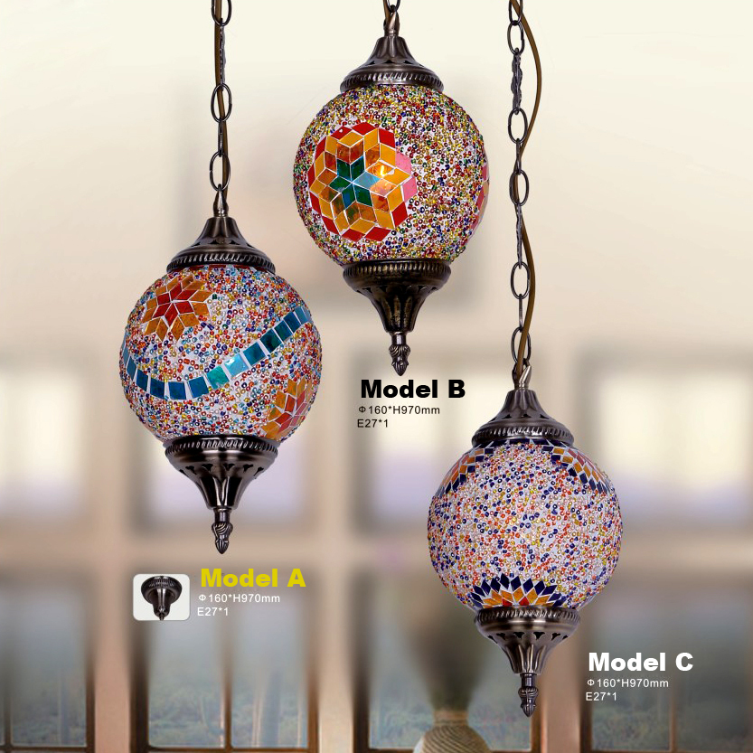 Jual Lampu Hias Gantung Kaca mozaik Maroko Turki arabic classic modern ...