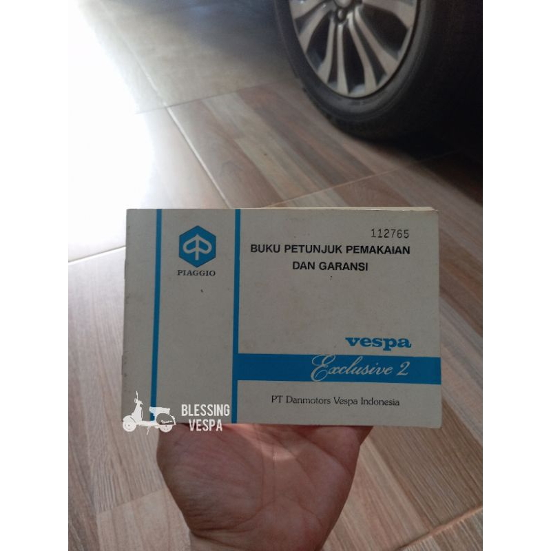 Jual Manual book Vespa Exclusive 2 Original / buku panduan / buku ...