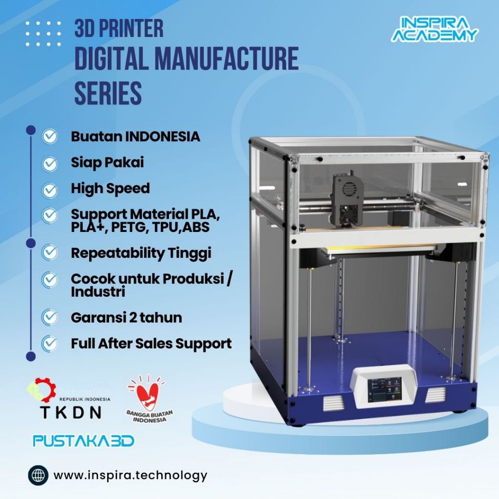 Jual INSPIRA 3D Printer Lokal Indonesia DM / Digital Manufacture - TKDN ...