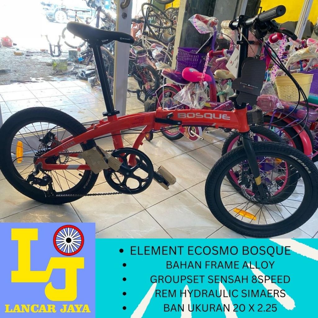 Jual Element Ecosmo 20" INCH Sepeda Lipat Edisi Bosque Rem Hidrolik ...
