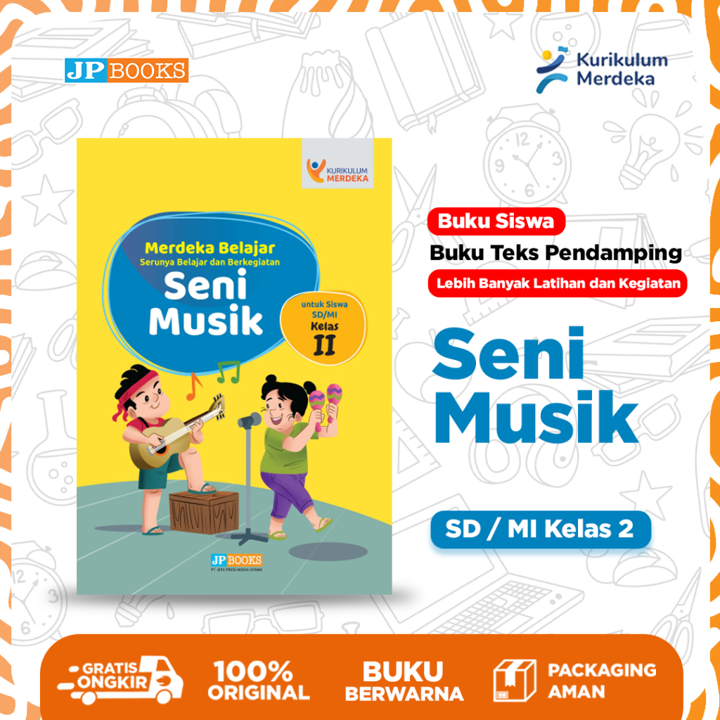 Jual JP Books – Buku Teks Siswa Pendamping Kurmer Sekolah Seni Musik Sd Kelas 2 - Kurikulum ...