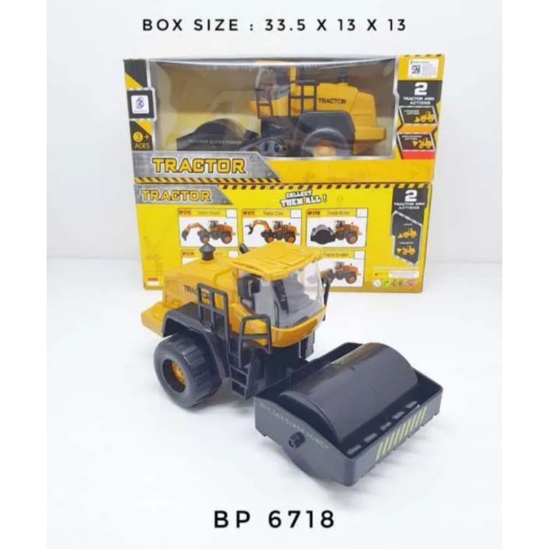 Jual Mainan Edukasi Anak Laki Laki Truk Tractor/Traktor Beko Penggiling ...
