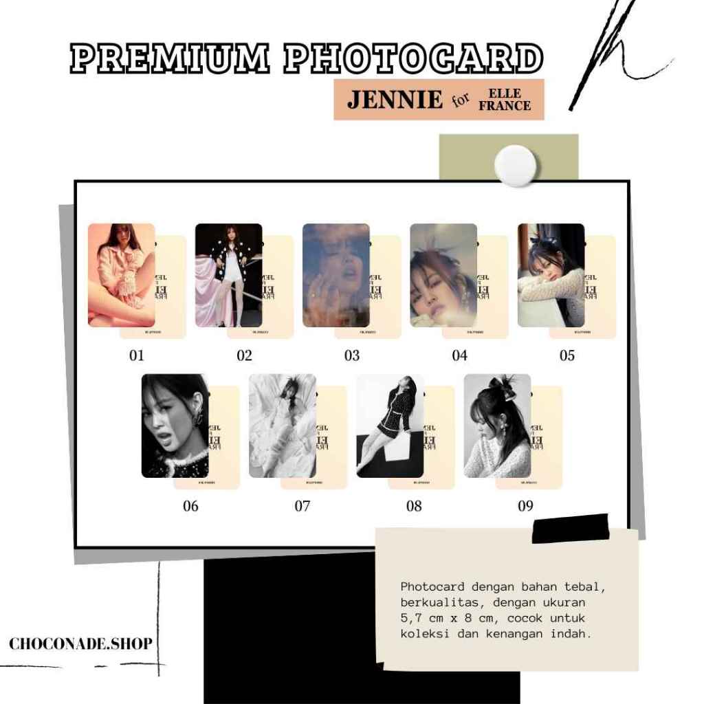 Jual PREMIUM PHOTOCARD JENNIE KIM / JENNIE BLACKPINK / JENNIE RUBY JANE ...