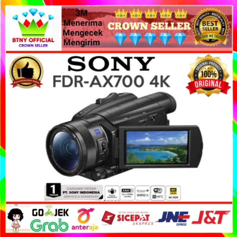 Jual Sony Fdr-Ax700 4k Hdr Camcorder / Fdr Ax700/ Handycam Sony FDR AX700 | Shopee Indonesia