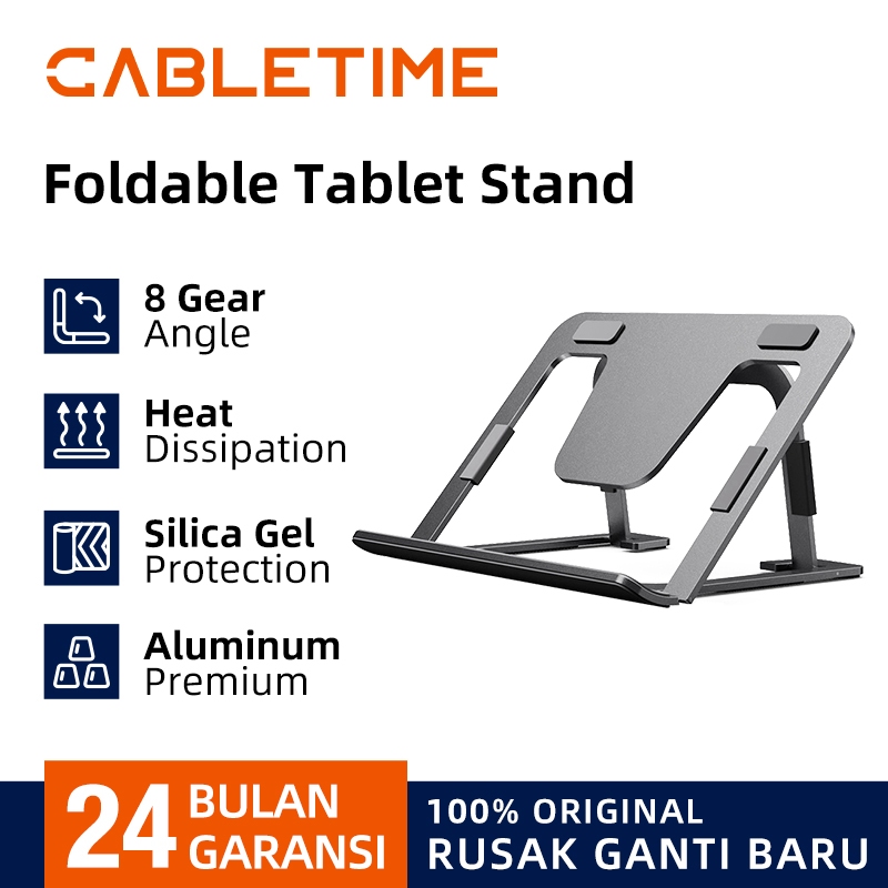 Jual CABLETIME Stand Holder Laptop Phone Tablet Adjustment Ergonomic ...